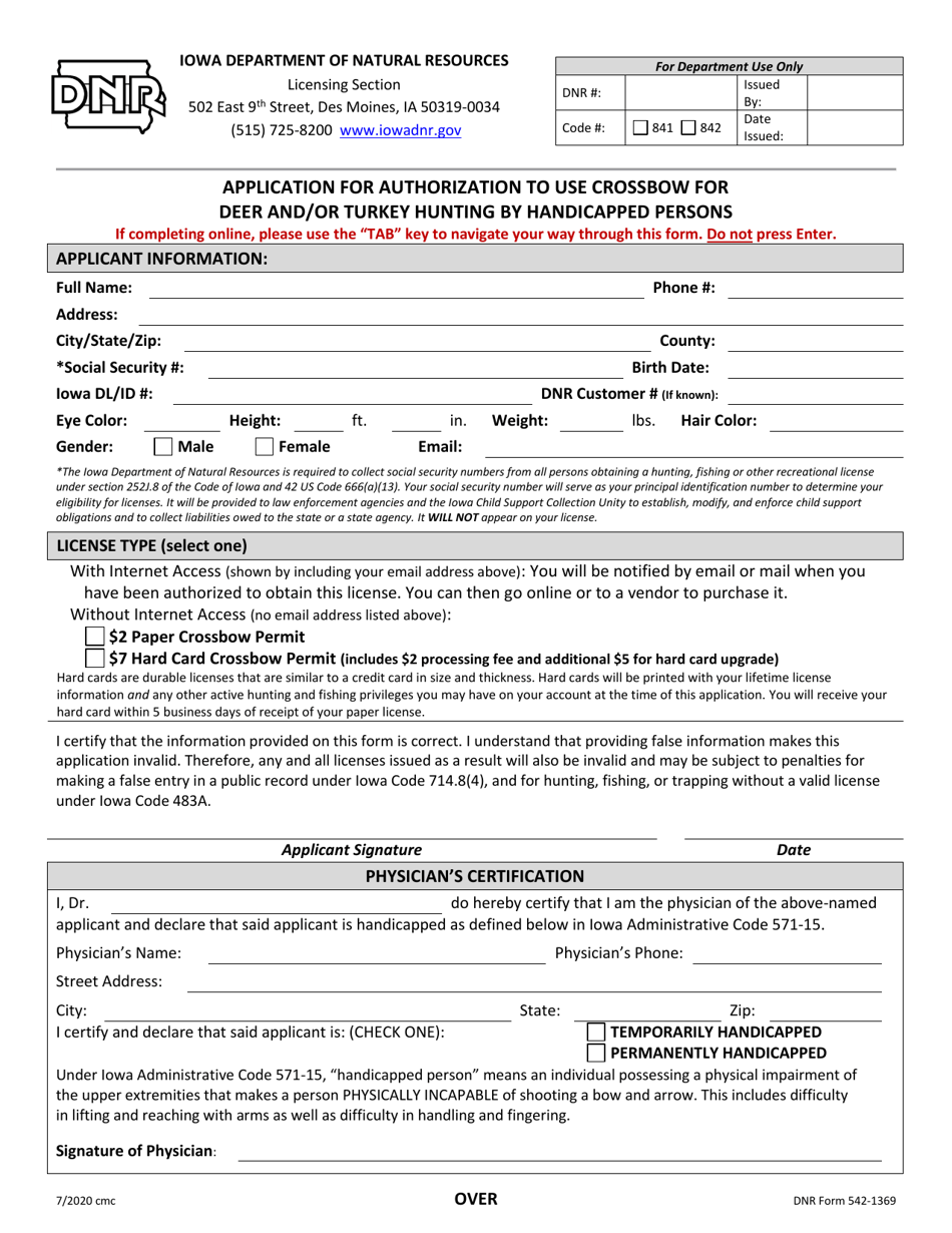DNR Form 542-1369 - Fill Out, Sign Online and Download Fillable PDF ...