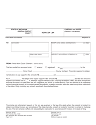 Form FOC90 Download Fillable PDF or Fill Online Notice of Lien Michigan ...