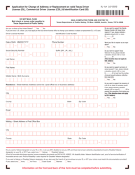 Form DL-64 - Fill Out, Sign Online and Download Fillable PDF, Texas ...