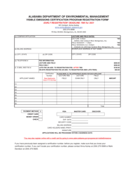 2021 Alabama Visible Emissions Certification Program Registration Form ...