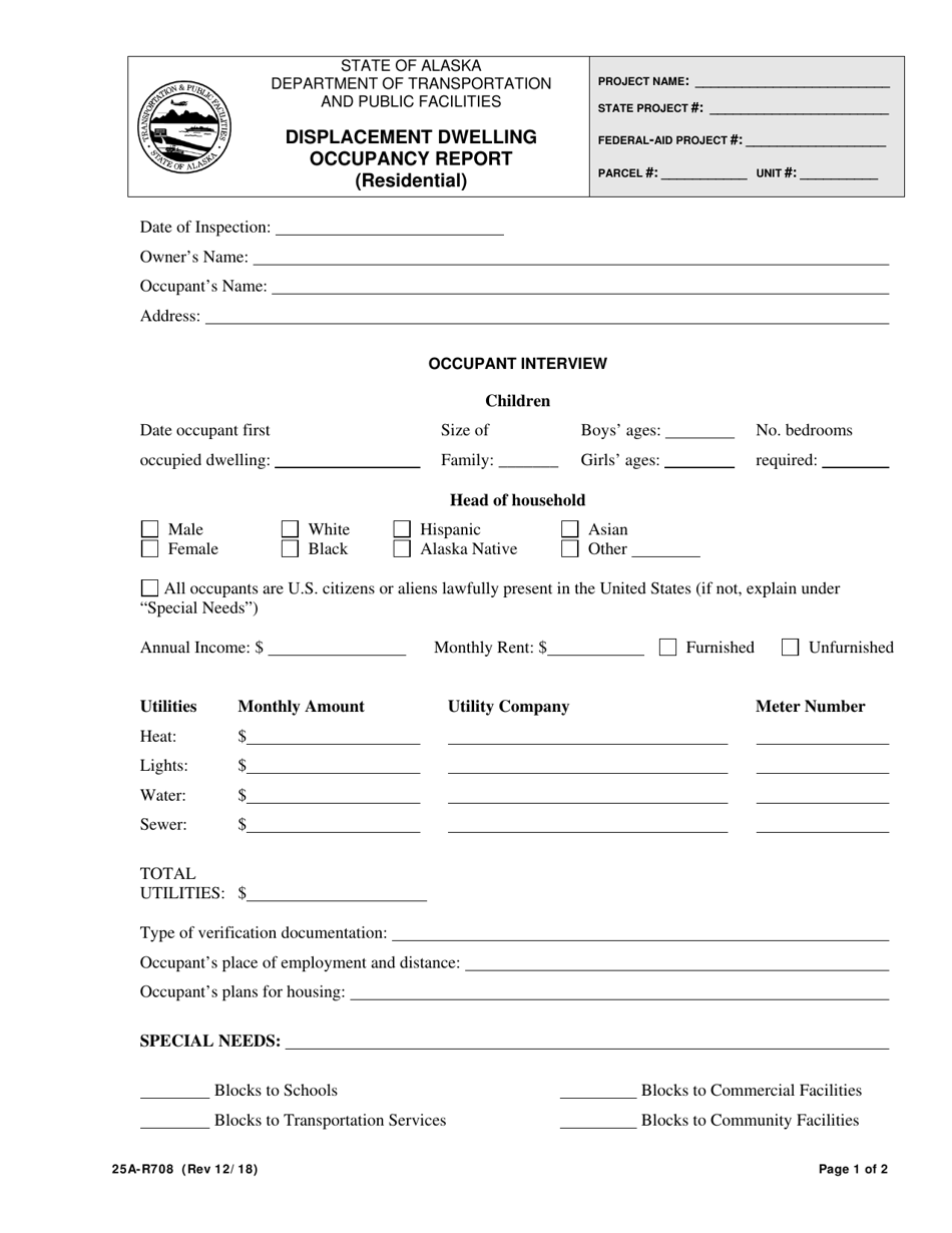 Form 25A-R708 - Fill Out, Sign Online and Download Printable PDF ...