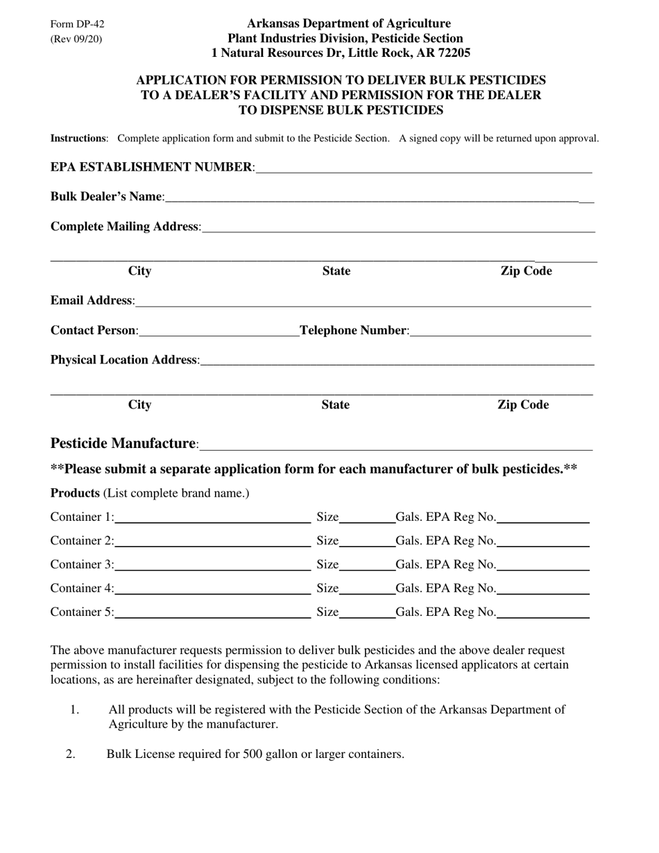 Form DP-42 Download Fillable PDF or Fill Online Application for ...