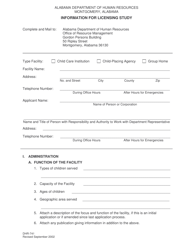 Alabama Department of Human Resources Forms PDF templates. download ...
