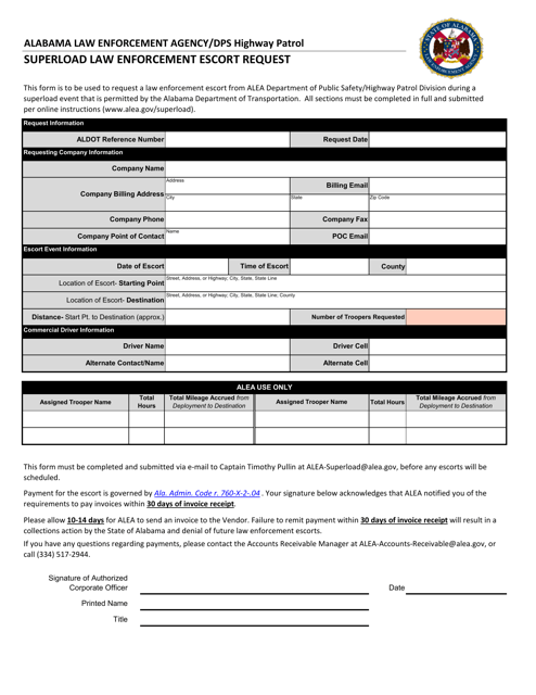 Alabama Law Enforcement Agency Forms PDF templates. download Fill and ...