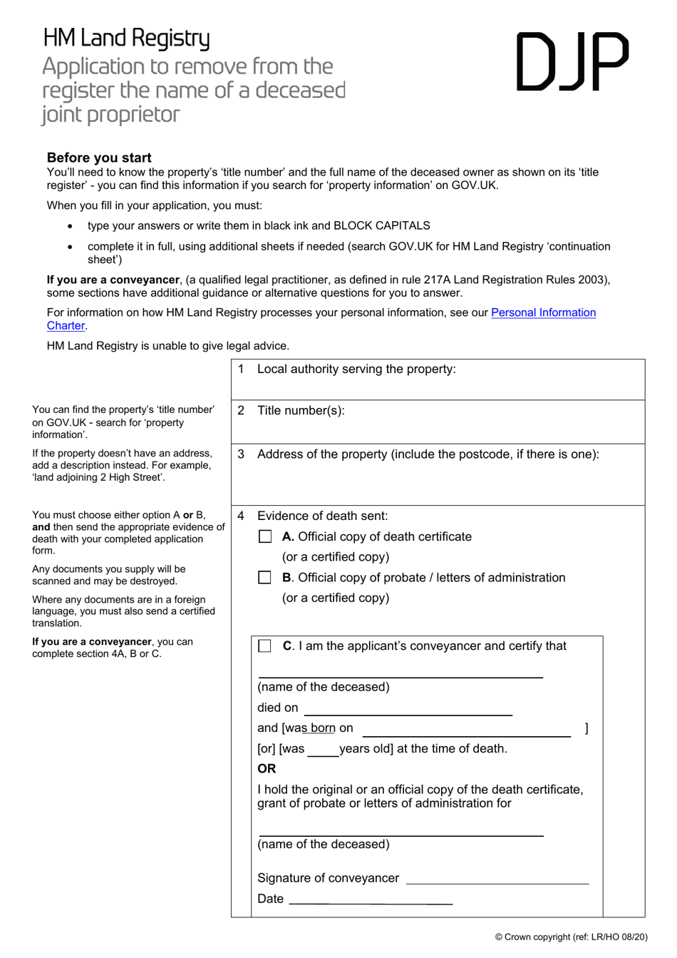 Form DJP - Fill Out, Sign Online and Download Fillable PDF, United ...