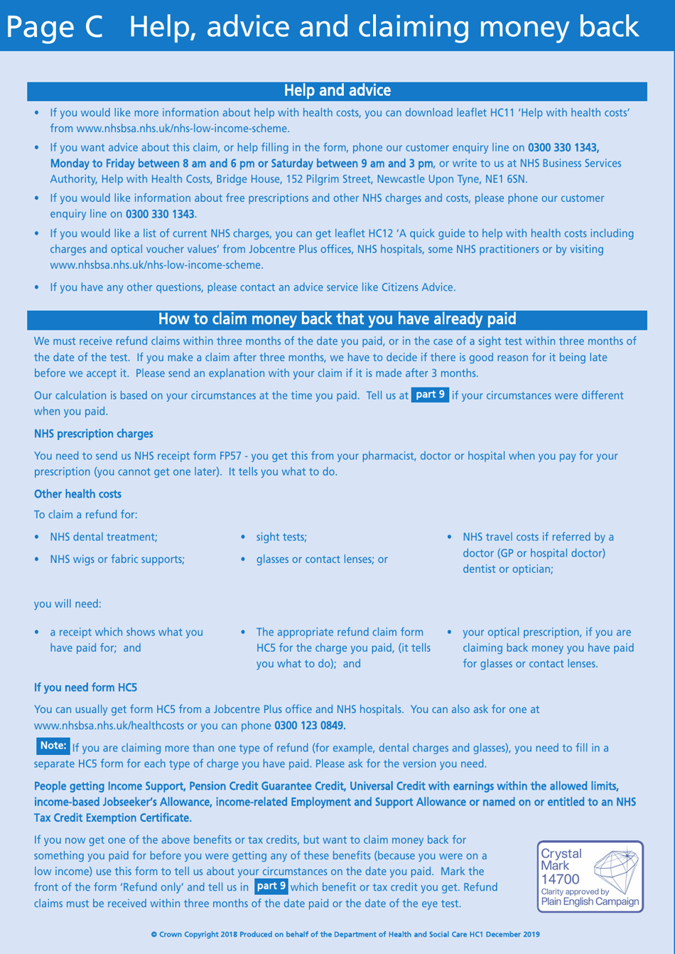 Form HC1 - Fill Out, Sign Online and Download Printable PDF, United ...