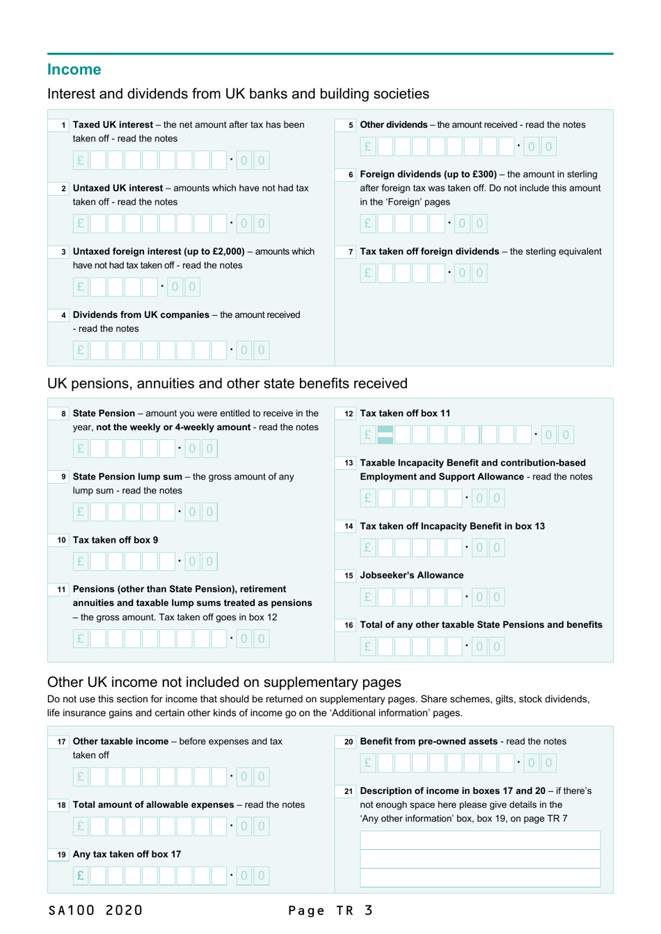 Form Sa100 2020 Fill Out Sign Online And Download Fillable Pdf
