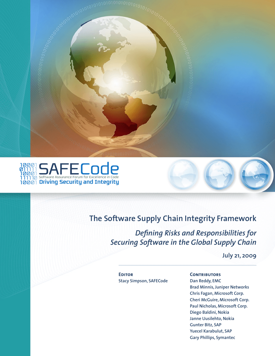 The Software Supply Chain Integrity Framework: Defining Risks and ...