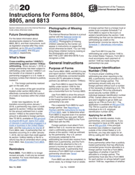 Download Instructions for IRS Form 8804, 8805, 8813 PDF, 2020 ...
