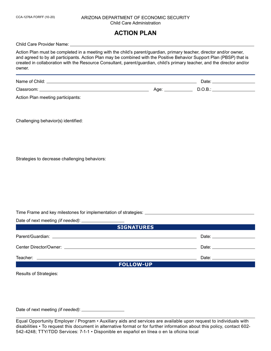 Form CCA-1276A - Fill Out, Sign Online and Download Fillable PDF ...