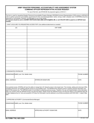 DA Form 7765 Download Fillable PDF or Fill Online Army Disaster ...