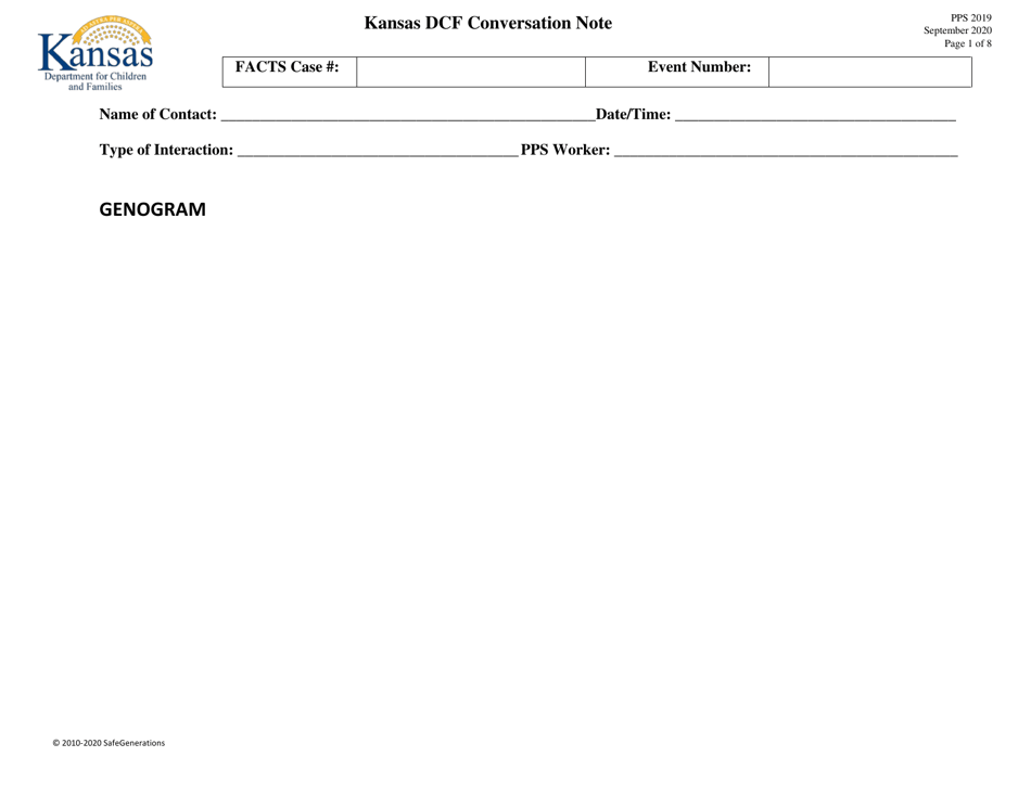 Form PPS2019 Download Printable PDF or Fill Online Dcf Conversation ...