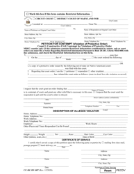 Form CC-DC-DV-007 - Fill Out, Sign Online and Download Fillable PDF ...