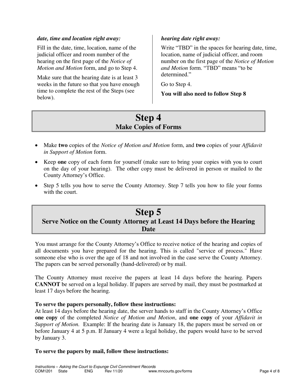 Form COM1201 Download Printable PDF or Fill Online Instructions for ... Form COM1201 Download Printable PDF or Fill Online Instructions for ...
