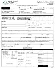 Form VL-021 - Fill Out, Sign Online and Download Fillable PDF, Vermont ...