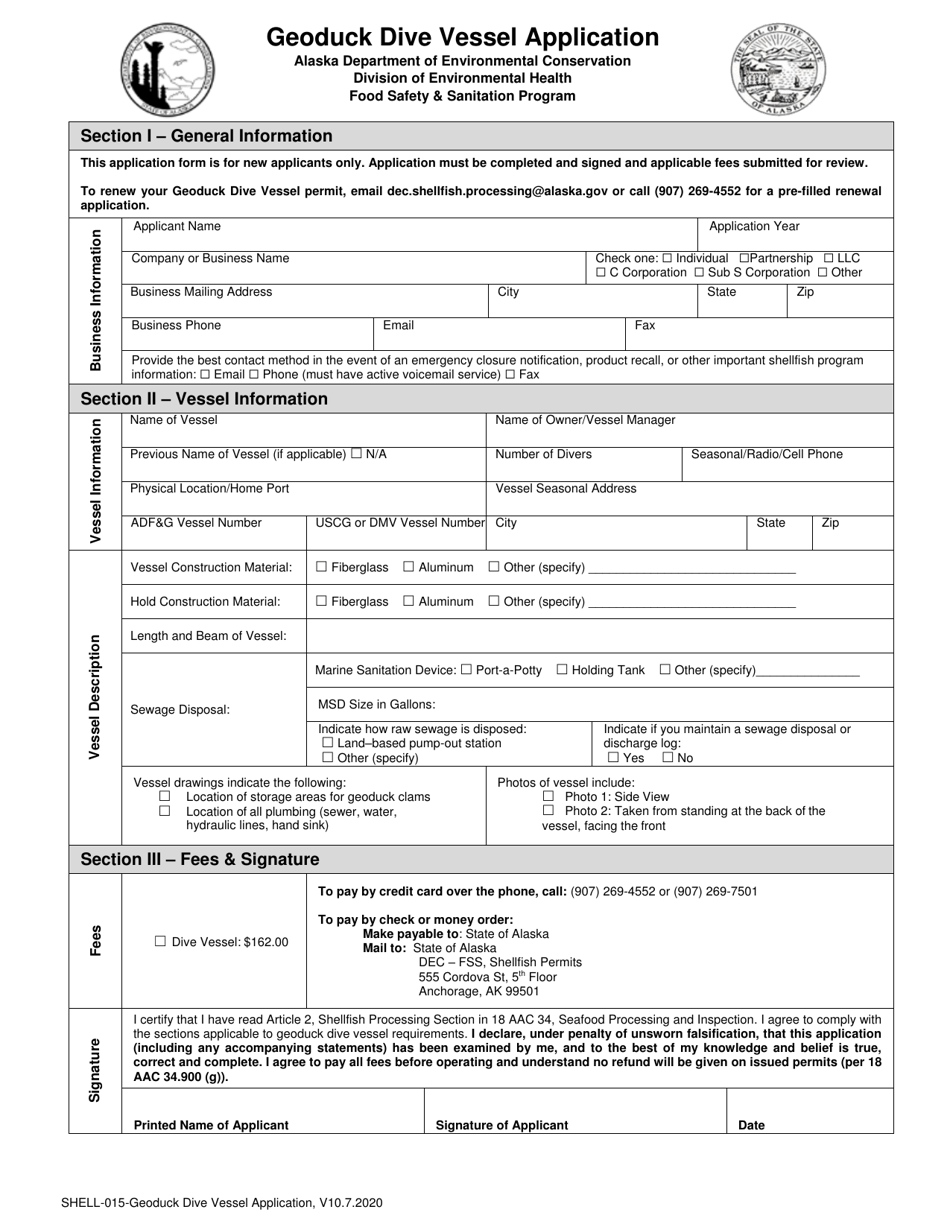 Form SHELL-015 - Fill Out, Sign Online and Download Fillable PDF ...