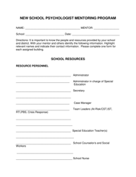 Delaware School Resources Form Download Printable PDF | Templateroller