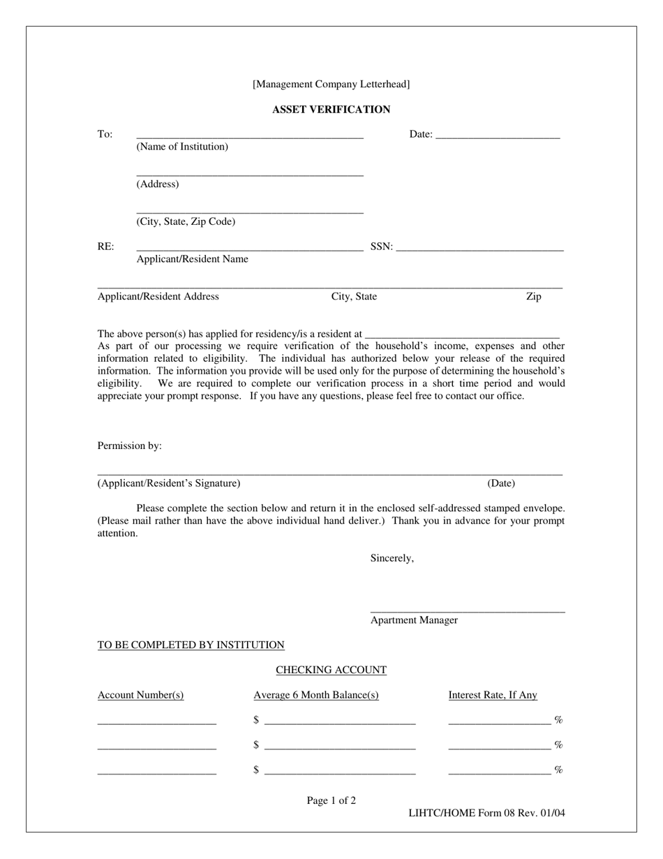 LIHTC/HOME Form 08 - Fill Out, Sign Online and Download Printable PDF ...
