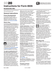 Download Instructions for IRS Form 8606 Nondeductible Iras PDF, 2020 ...