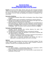 CAP Form 58 Download Fillable PDF or Fill Online Nomination for Cadet ...