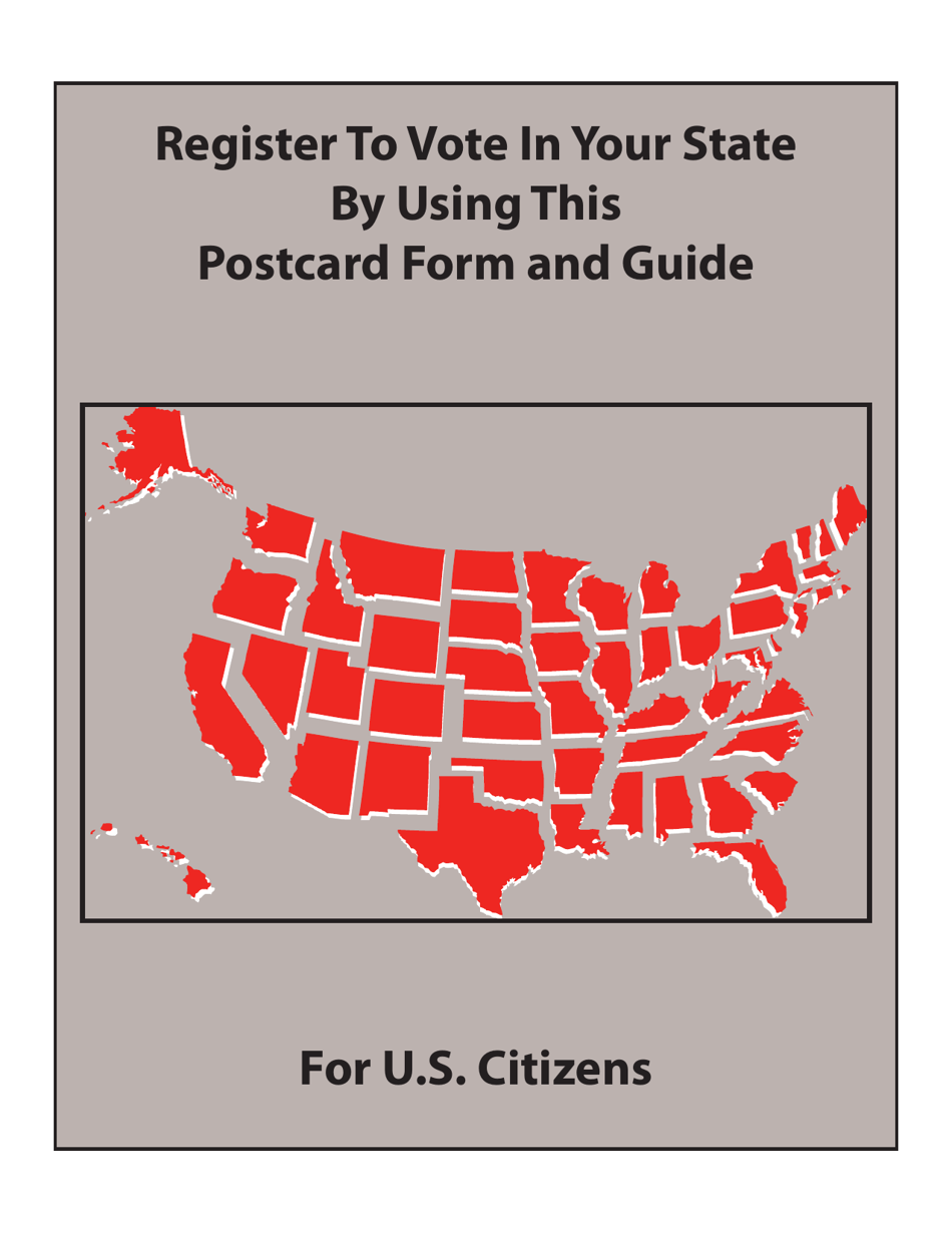 Register to Vote in Your State by Using This Postcard Form and Guide ...