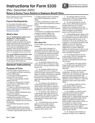 Download Instructions for IRS Form 5330 Return of Excise Taxes Related ...