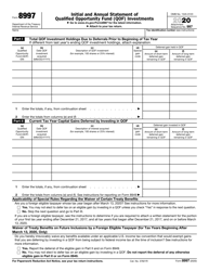 IRS Form 8997 Download Fillable PDF or Fill Online Initial and Annual ...