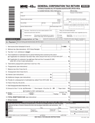 Form NYC-3L Download Printable PDF or Fill Online General Corporation ...
