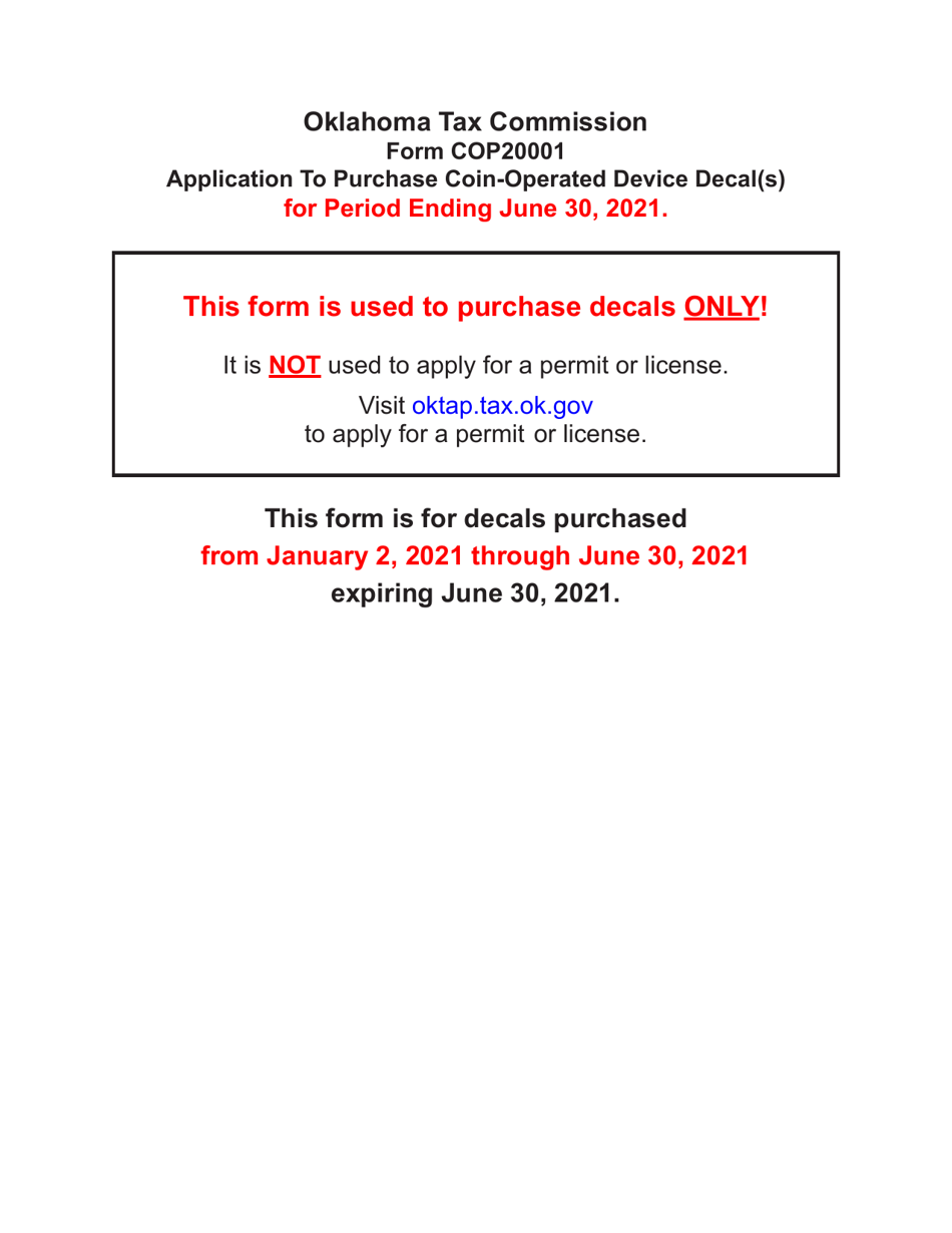 Form COP20001 - 2021 - Fill Out, Sign Online and Download Fillable PDF ...