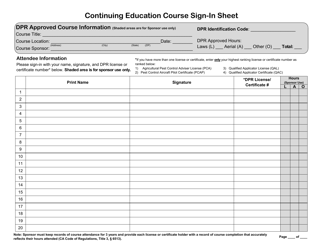 California Continuing Education Course Evaluation Form - Fill Out, Sign ...
