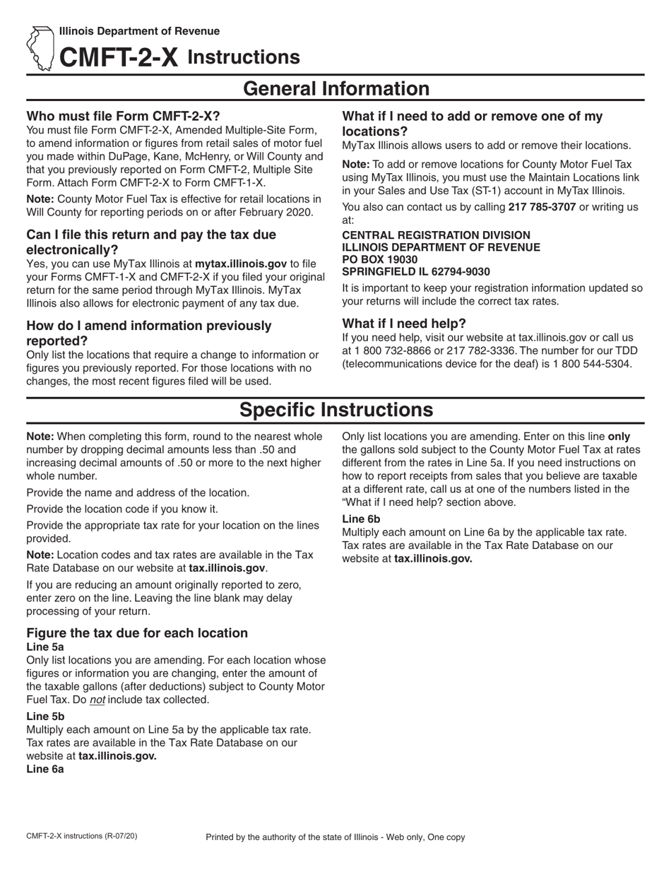 Download Instructions for Form CMFT-2-X, 027 Amended Multiple-Site Form ...