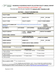 2020 New York Household Hazardous Waste Collection Facility Annual ...