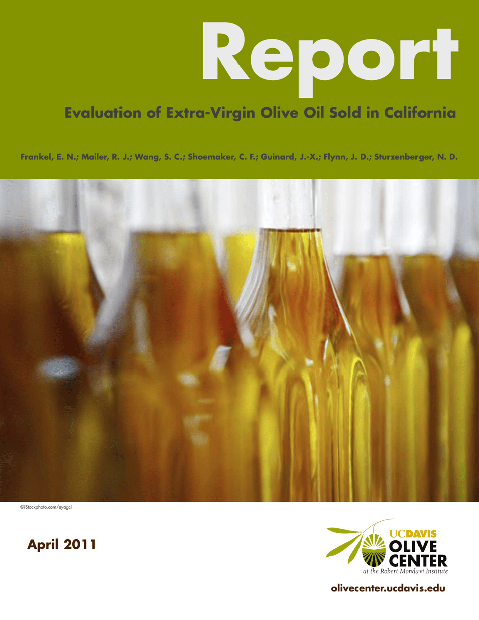 Report: Evaluation of Extra-virgin Olive Oil Sold in California - Fill ...