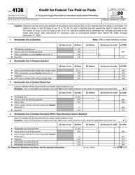 IRS Form 4136 - 2020 - Fill Out, Sign Online and Download Fillable PDF ...
