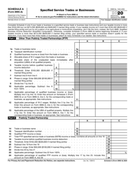 IRS Form 8995-A Schedule A Download Fillable PDF or Fill Online ...