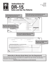 Download Instructions for Form DR-15 Sales and Use Tax Return PDF ...