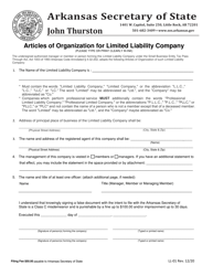 Arkansas Secretary of State Forms PDF templates. download Fill and ...