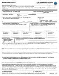 Form CA-2A - Fill Out, Sign Online and Download Fillable PDF ...