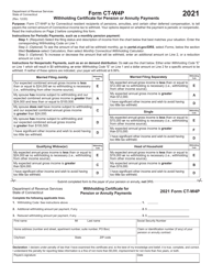 Form CT-W4P - 2021 - Fill Out, Sign Online and Download Printable PDF ...