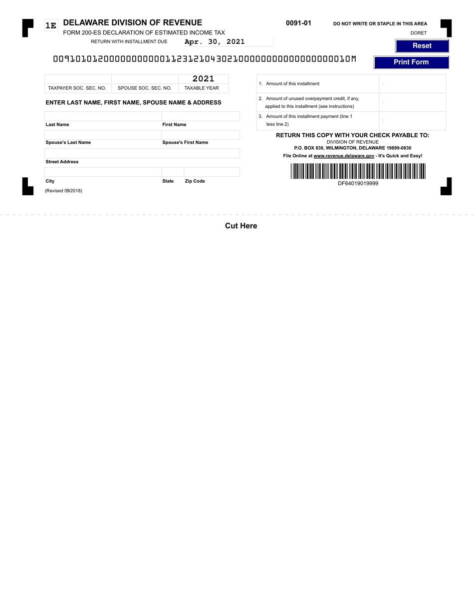 Form 200-ES Download Fillable PDF or Fill Online Declaration of ...