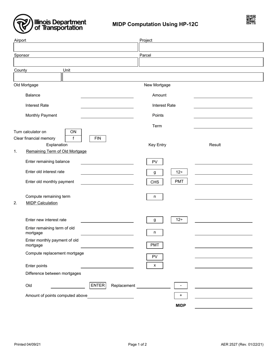 Form AER2527 - Fill Out, Sign Online and Download Fillable PDF ...