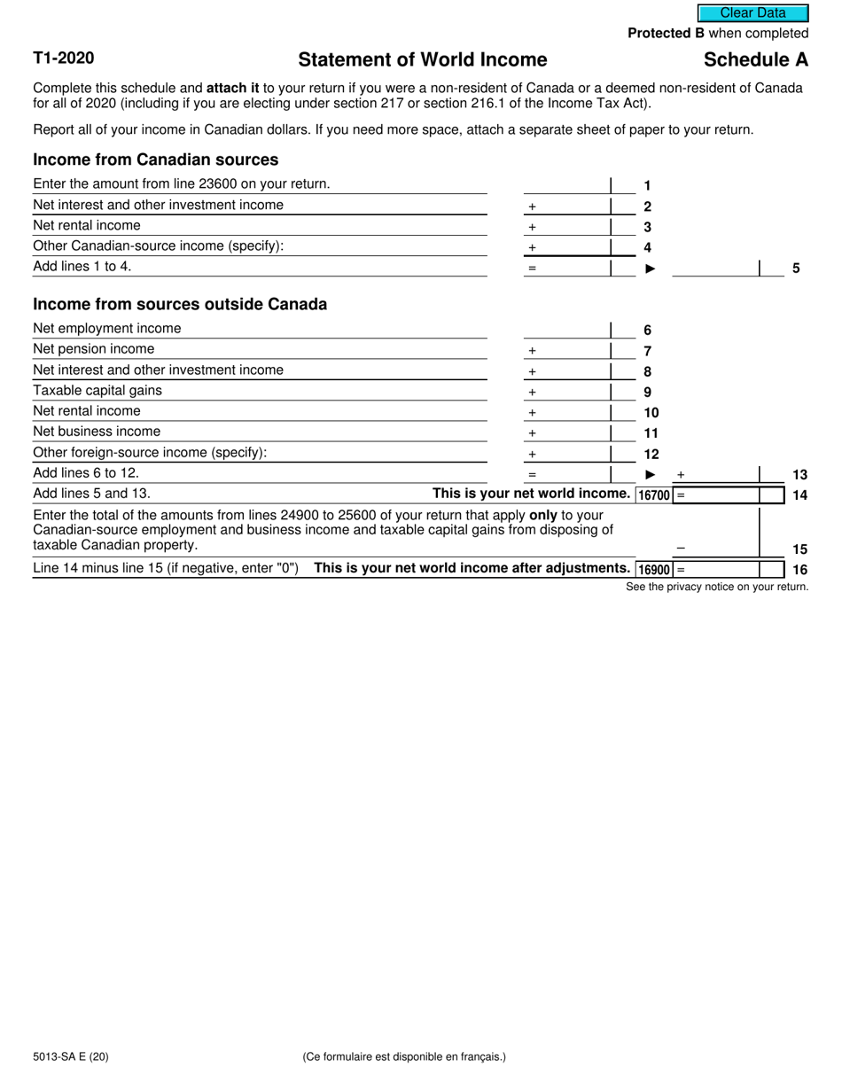 Form 5013 SA Schedule A Download Fillable PDF Or Fill Online Statement form-5013-sa-schedule-a-download-fillable-pdf-or-fill-online-statement