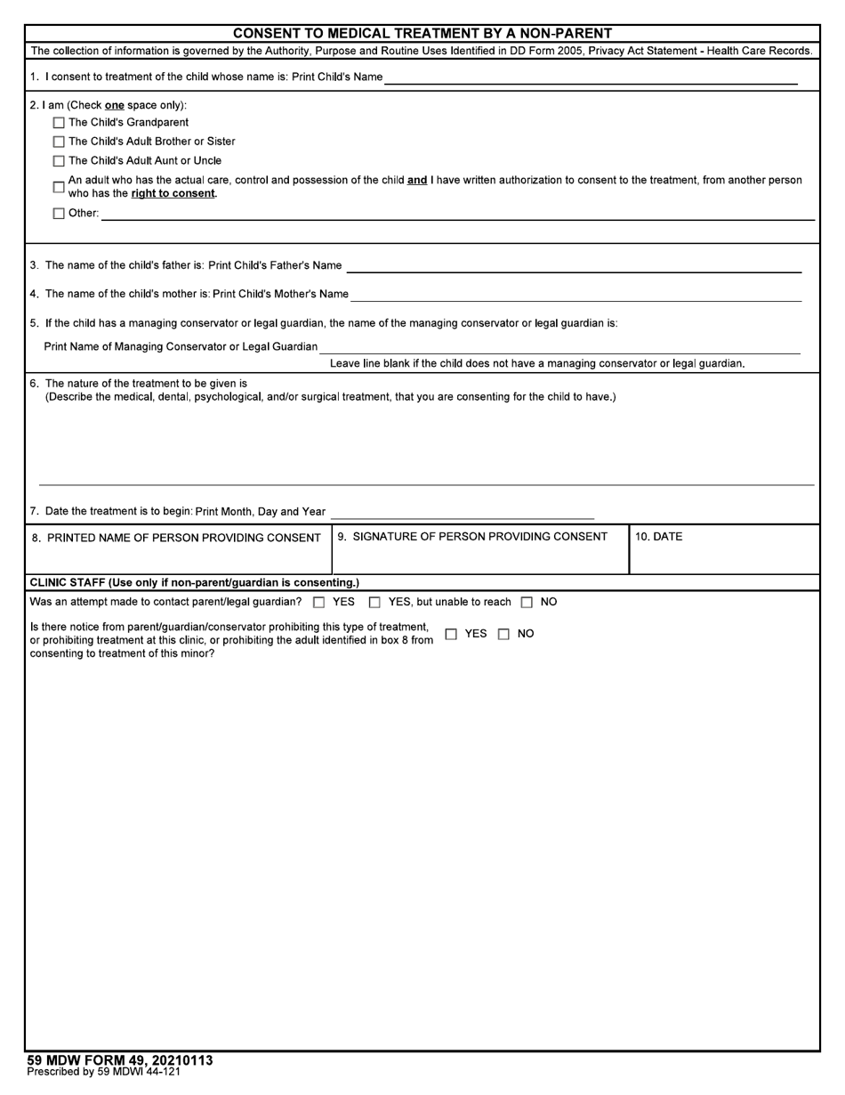 59 MDW Form 49 - Fill Out, Sign Online and Download Fillable PDF ...