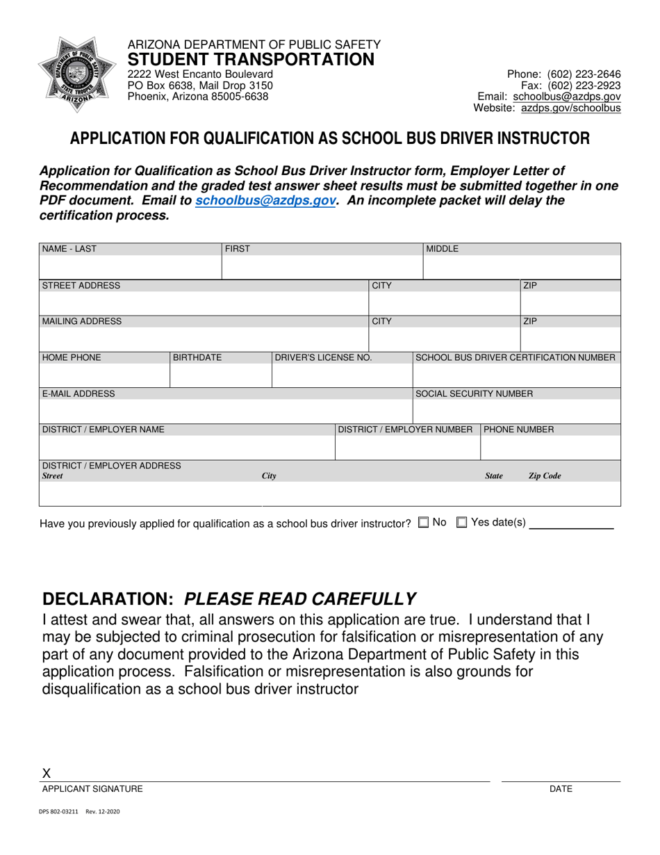 Form DPS802-03211 - Fill Out, Sign Online and Download Fillable PDF ...