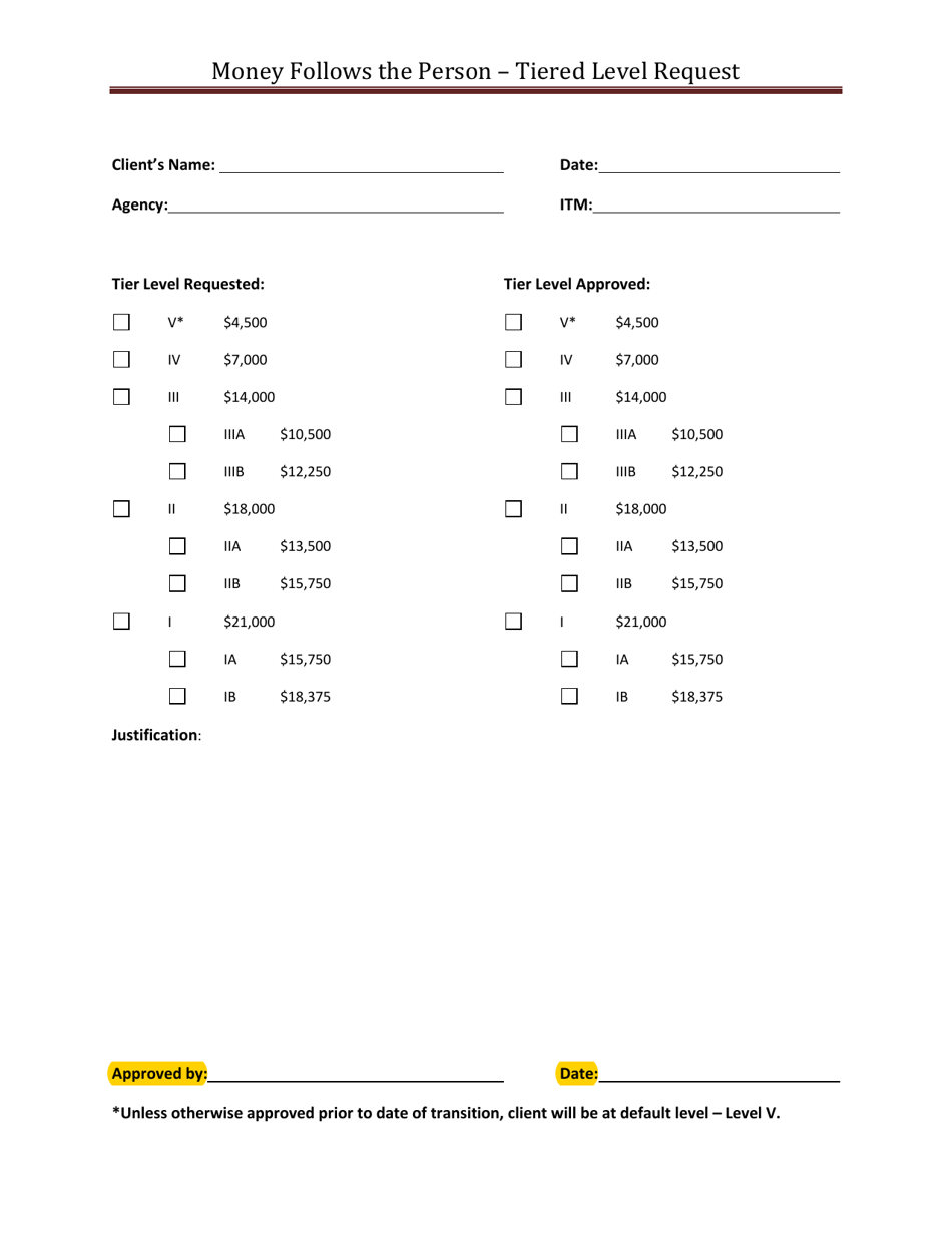 Arkansas Tier Level Request Form - Fill Out, Sign Online and Download ...