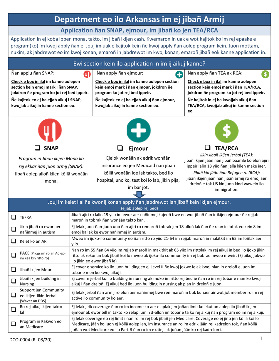 Form DCO-0004 - Fill Out, Sign Online and Download Printable PDF ...