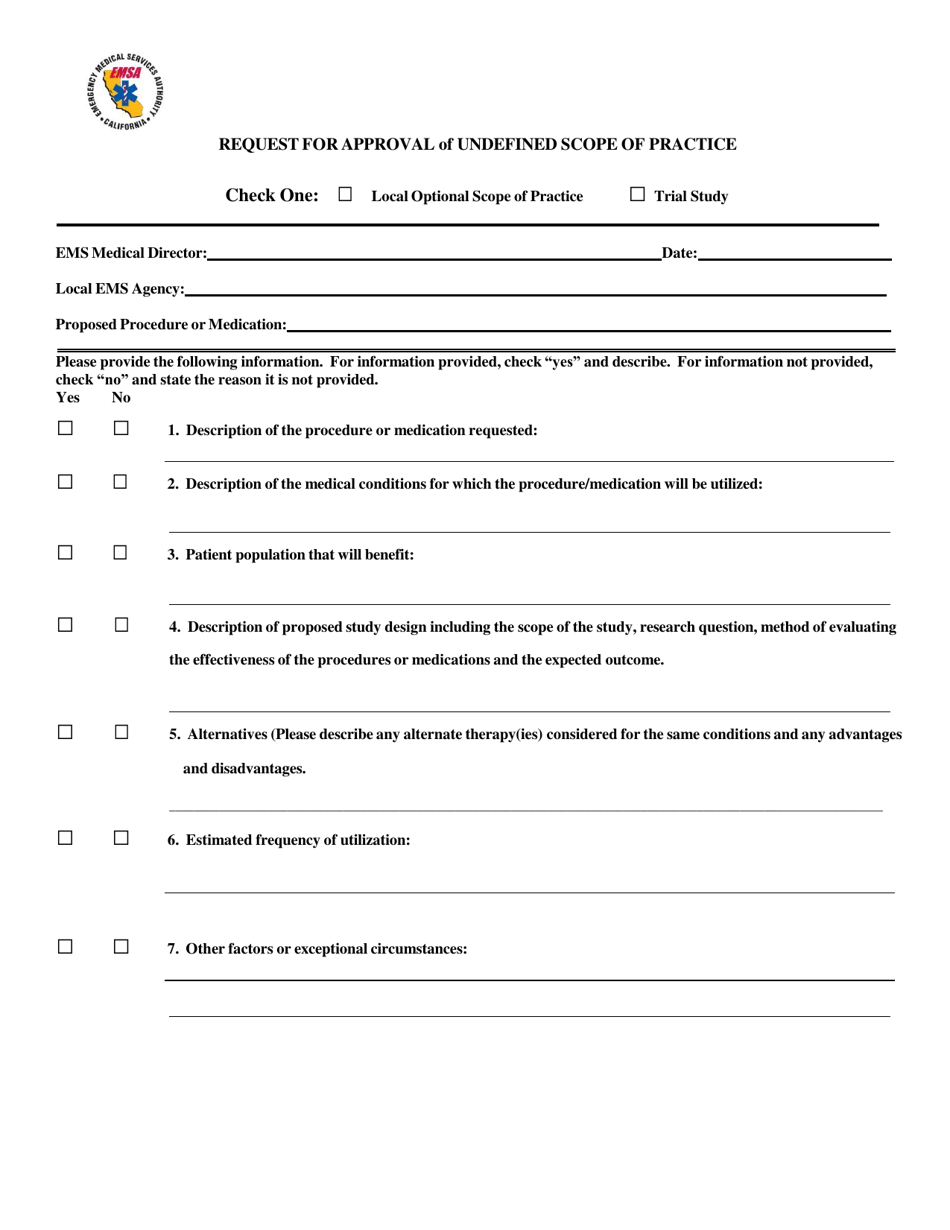 Form EMSA-0391 - Fill Out, Sign Online and Download Fillable PDF ...
