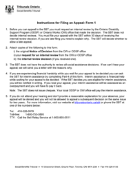 Form 1 - Fill Out, Sign Online and Download Fillable PDF, Ontario ...
