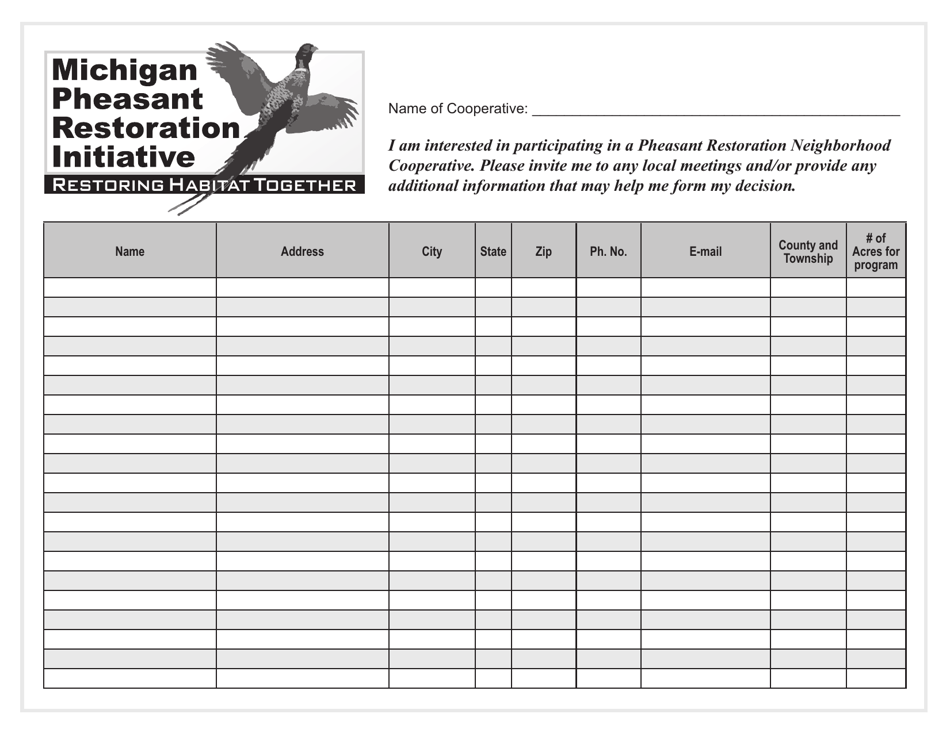 Michigan Petition Handout for Cooperative Leaders - Fill Out, Sign ...