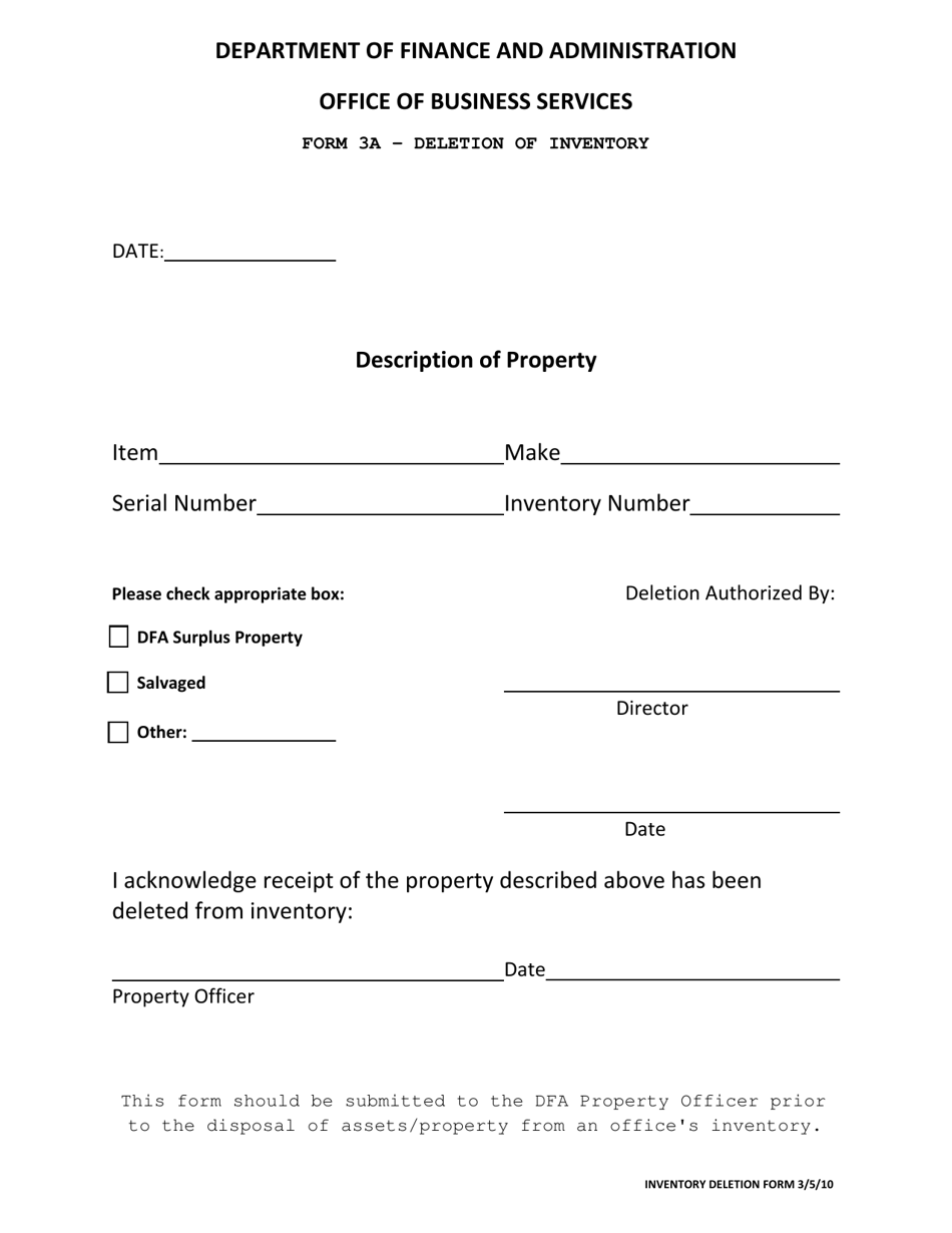 Form 3A - Fill Out, Sign Online and Download Fillable PDF, Mississippi ...